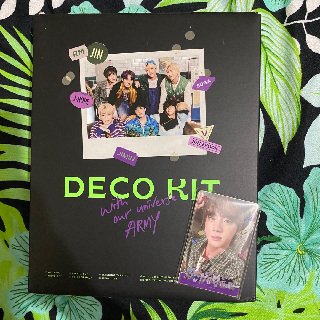 BTS DECO KIT UNSEALED COMPLETE INCLUSION JIN PC, Hobbies & Toys ...