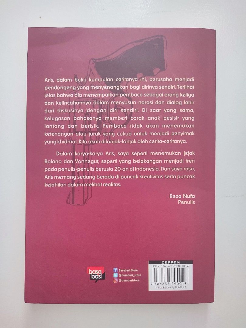 Buku Novel Sastra Kumpulan Cerpen Riwayat Hidup Sebuah Pistol di Kawasan Mulholland Drive Aris ...