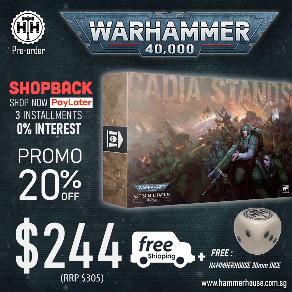 CADIA STANDS ( ASTRA MILITARUM WARHAMMER 40K GAMES WORKSHOP MIMIATURE ...