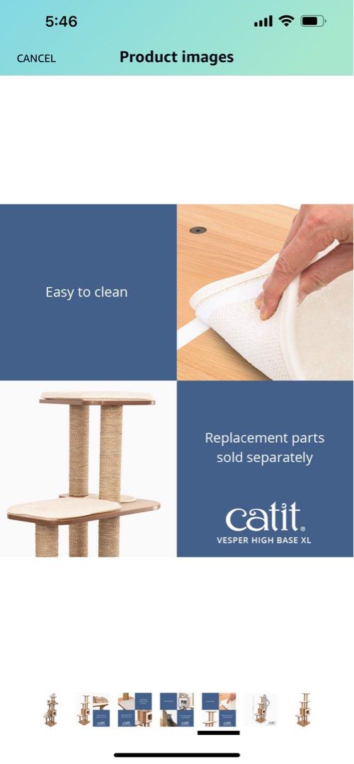 Catit Vesper High Base XL cat tree, Pet Supplies, Homes & Other Pet ...