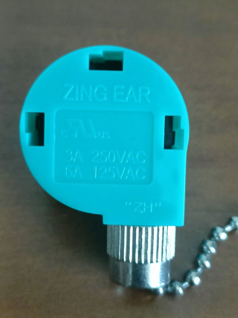 Ceiling Fan zing ear ZE-268S6 pull chain, Furniture & Home Living ...