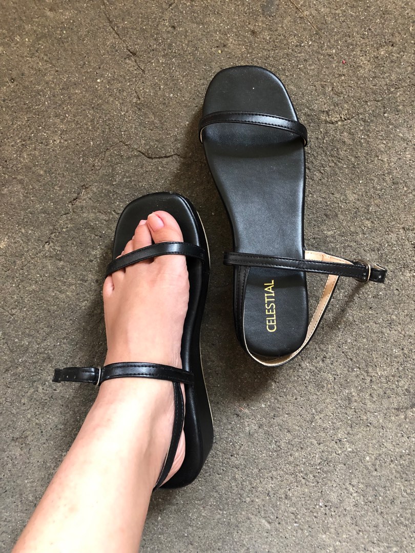 CELESTIAL Platform Wedge Sandals, Women's Fashion, Footwear, Sandals on ...