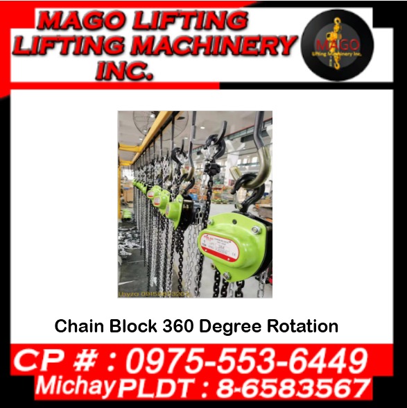 Chain Block 360 Degree Rotation 1Tons x 3Meters, Commercial ...