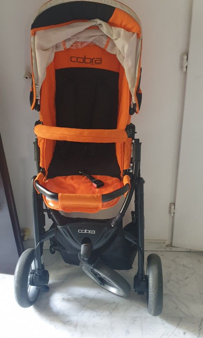 cobra design abc baby stroller orange color, Babies & Kids, Going Out ...