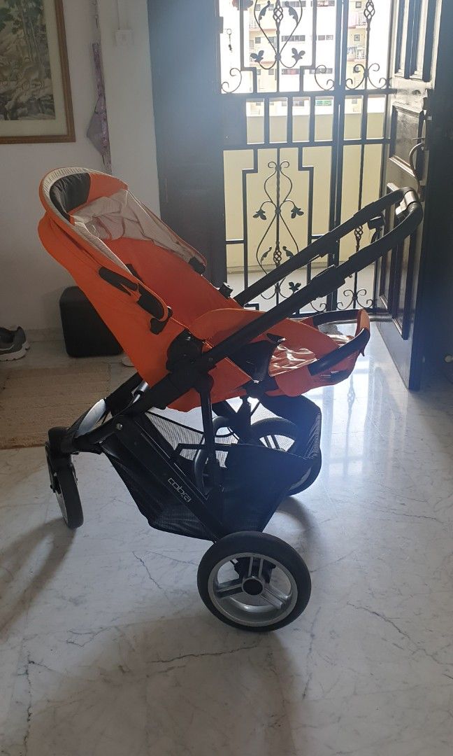cobra design abc baby stroller orange color, Babies & Kids, Going Out ...