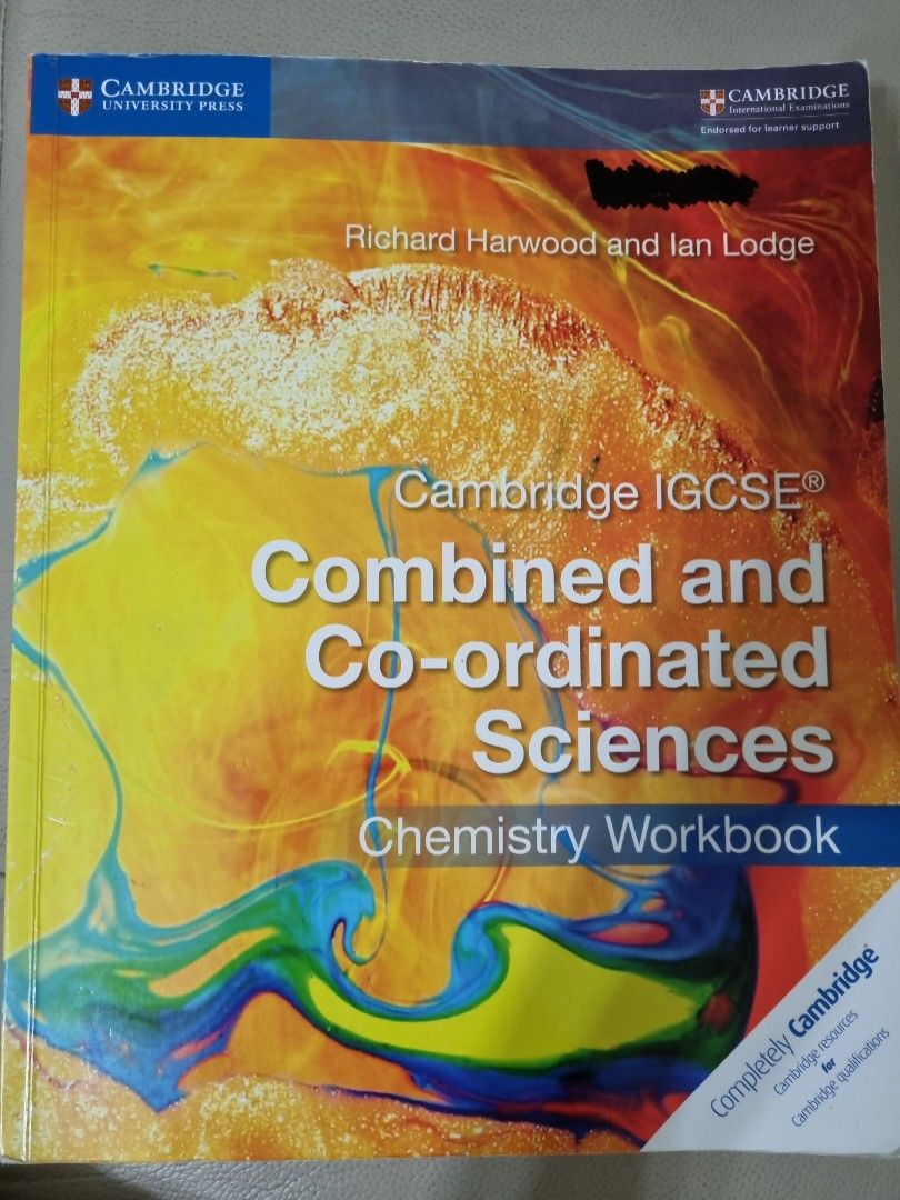 Combined and Coordinated sciences chemistry workbook Cambridge IGCSE ...