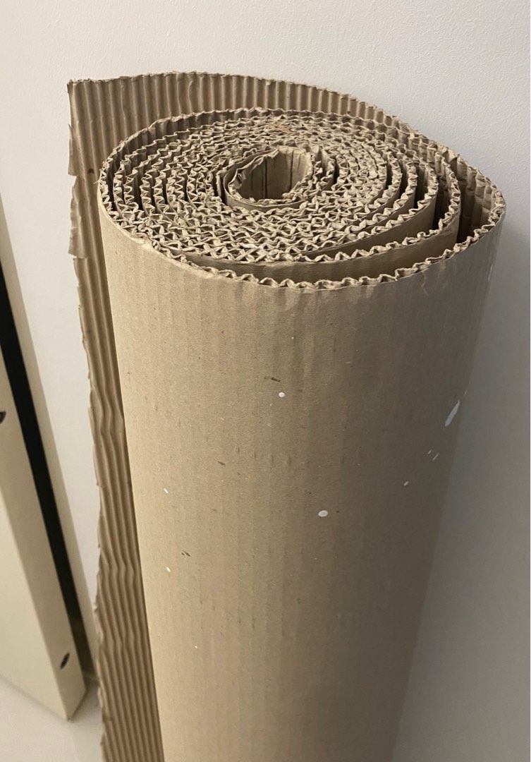 Corrugated Cardboard roll, Furniture & Home Living, Home Decor, Carpets ...