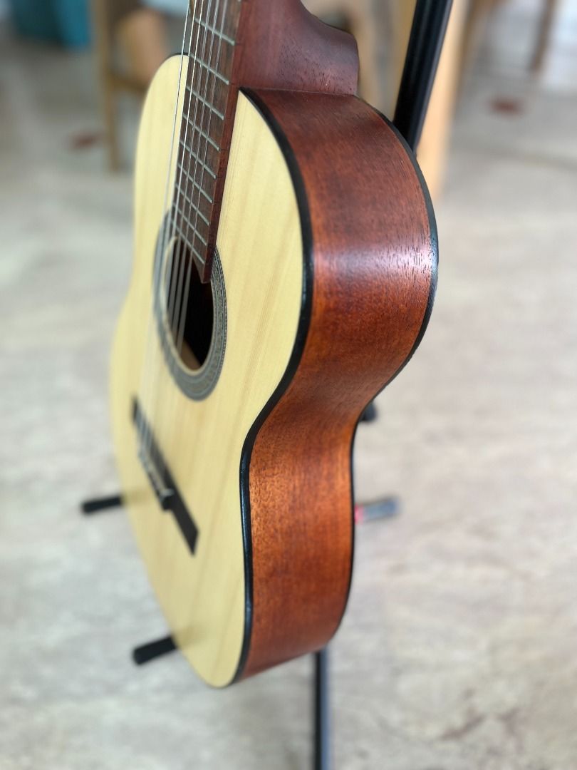 Cort Acoustic Guitar (AC70) with Bag & Stand, Hobbies & Toys, Music ...