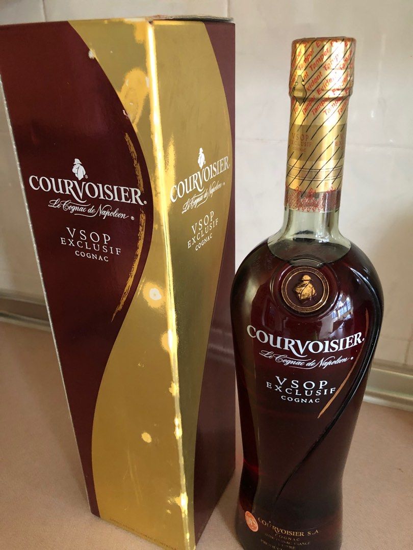 Courvoisier VSOP Exclusif Cognac, Food & Drinks, Alcoholic Beverages on Carousell