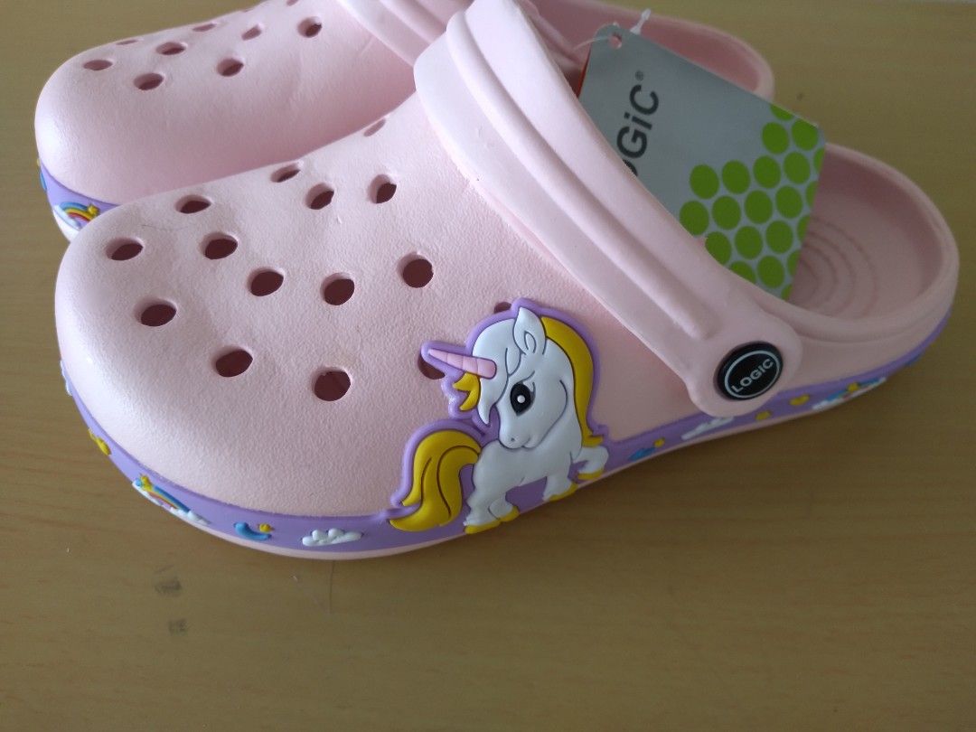 Crocs Style Girls Unicorn Clogs Pink, Babies & Kids, Babies & Kids ...