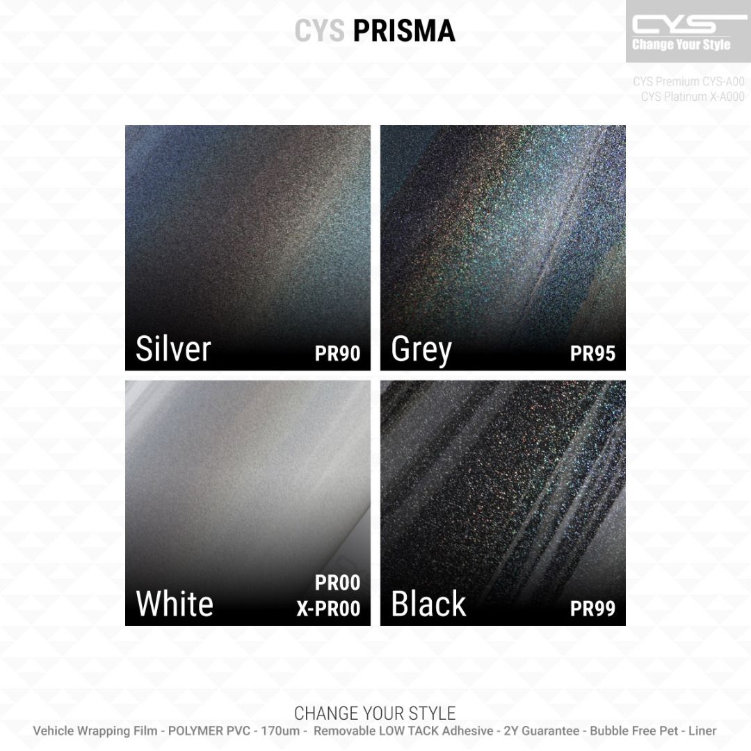 CYS Prisma Platinum/Premium Series Professional Grade High Quality Vinyl Car Wraps, Car ...