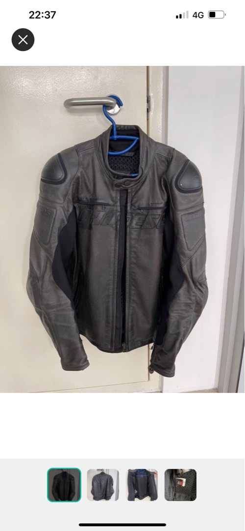 Dainese Perforated Leather Motorcycle Jacket, Motorcycles, Motorcycle ...