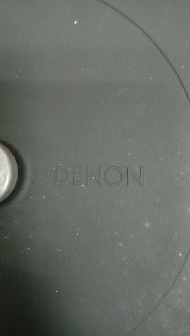 denon turntable rubber mat and platter., Hobbies & Toys, Music & Media ...