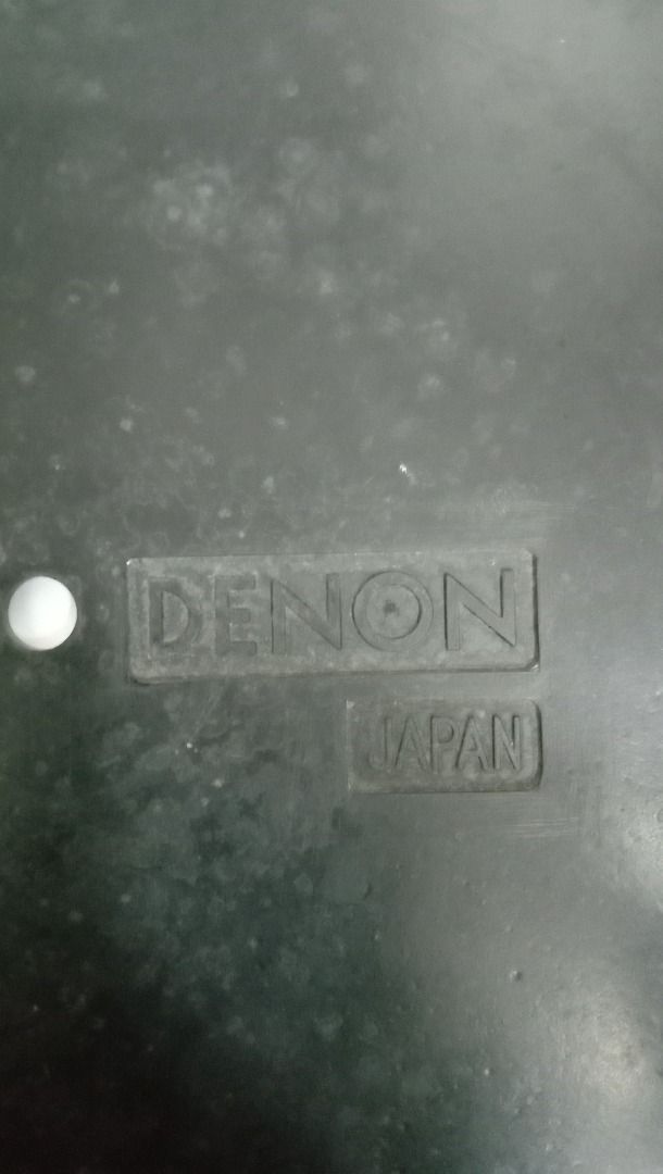 denon turntable rubber mat and platter., Hobbies & Toys, Music & Media ...
