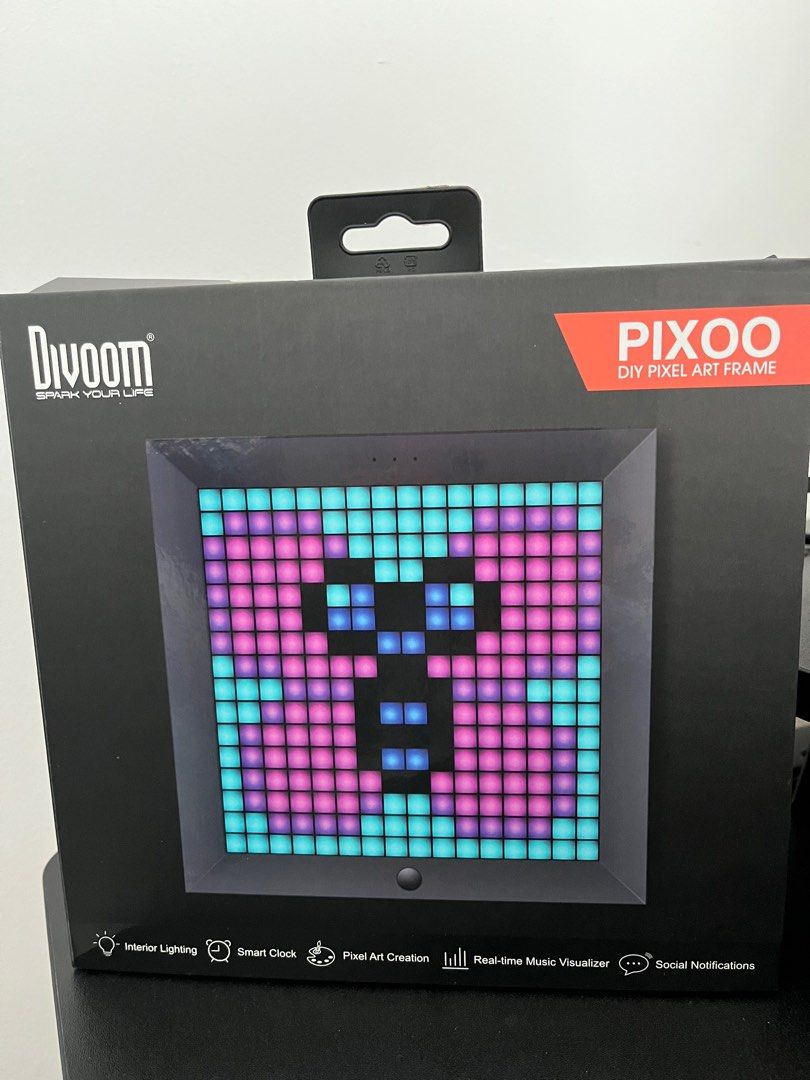 Divoom Pixoo - pixel art LED frame, Furniture & Home Living, Home Decor ...