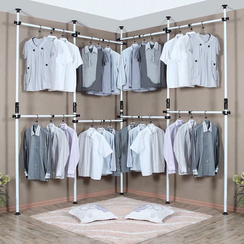 DIY Pole System Clothes Rack, Furniture & Home Living, Furniture ...