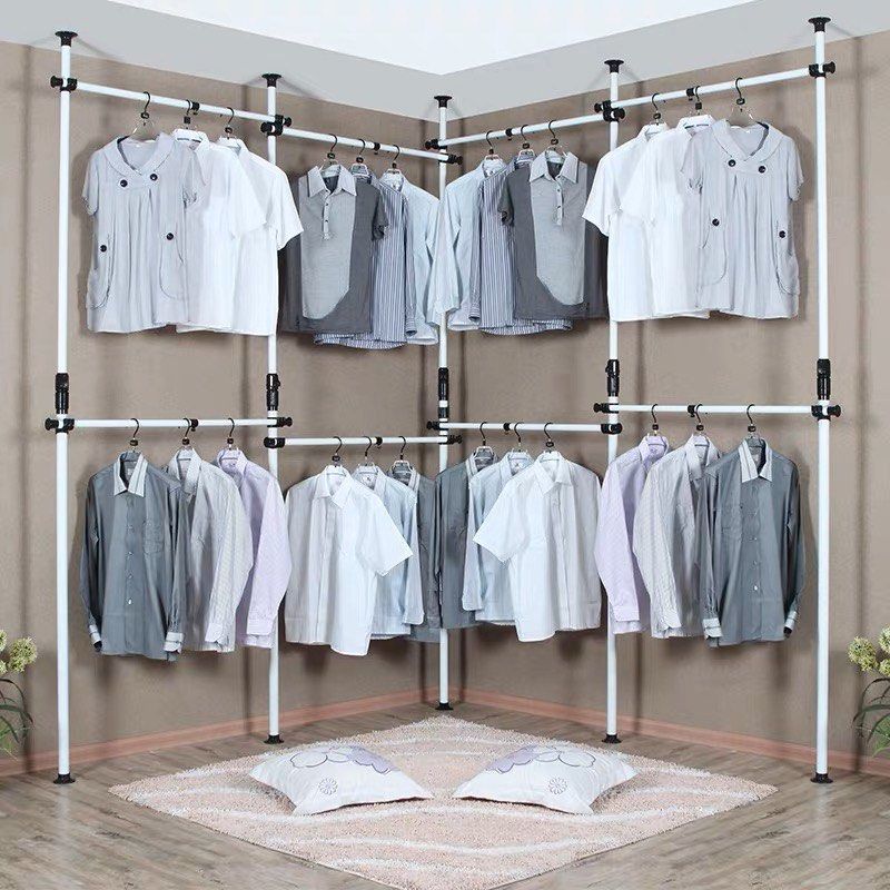 DIY Pole System Clothes Rack, Furniture & Home Living, Furniture ...