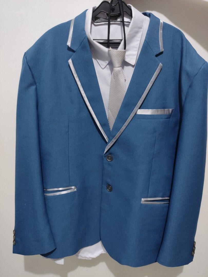 Dusty Blue Coat XXL Preloved, Men's Fashion, Coats, Jackets and ...