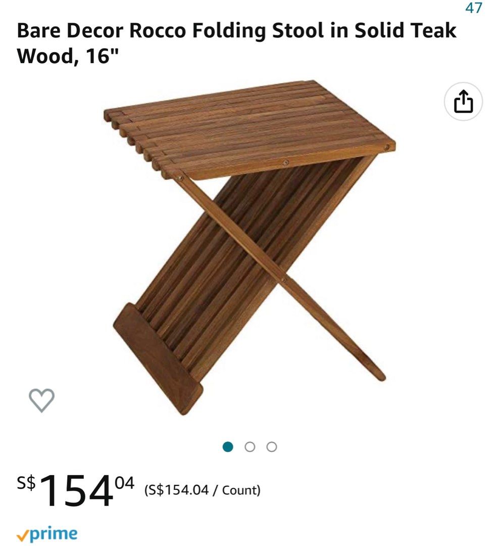 Folding (Stool/ Table), Furniture & Home Living, Outdoor Furniture on ...
