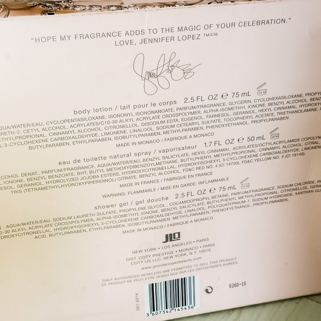 FOR COLLECTION ONLY: GLOW BY JLO BOX SET | JENNIFER LOPEZ BLING LOGO ...