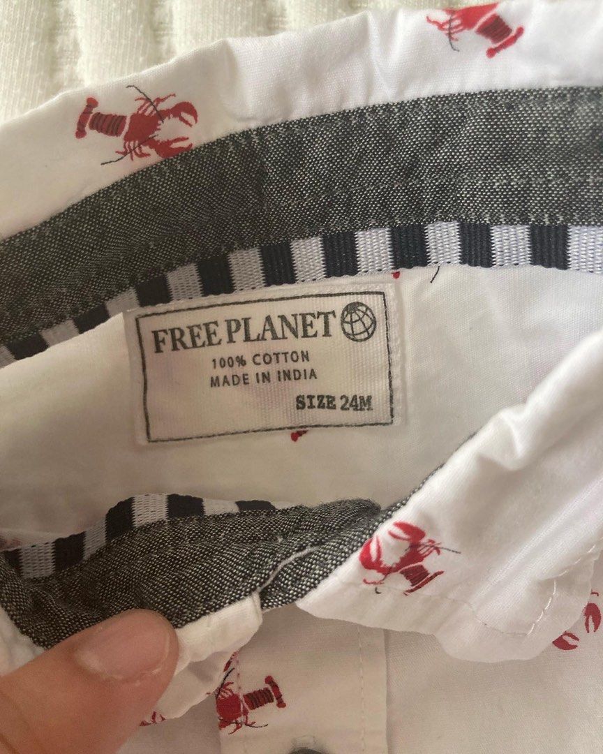 Free Planet Lobster Polo, Babies & Kids, Babies & Kids Fashion on Carousell
