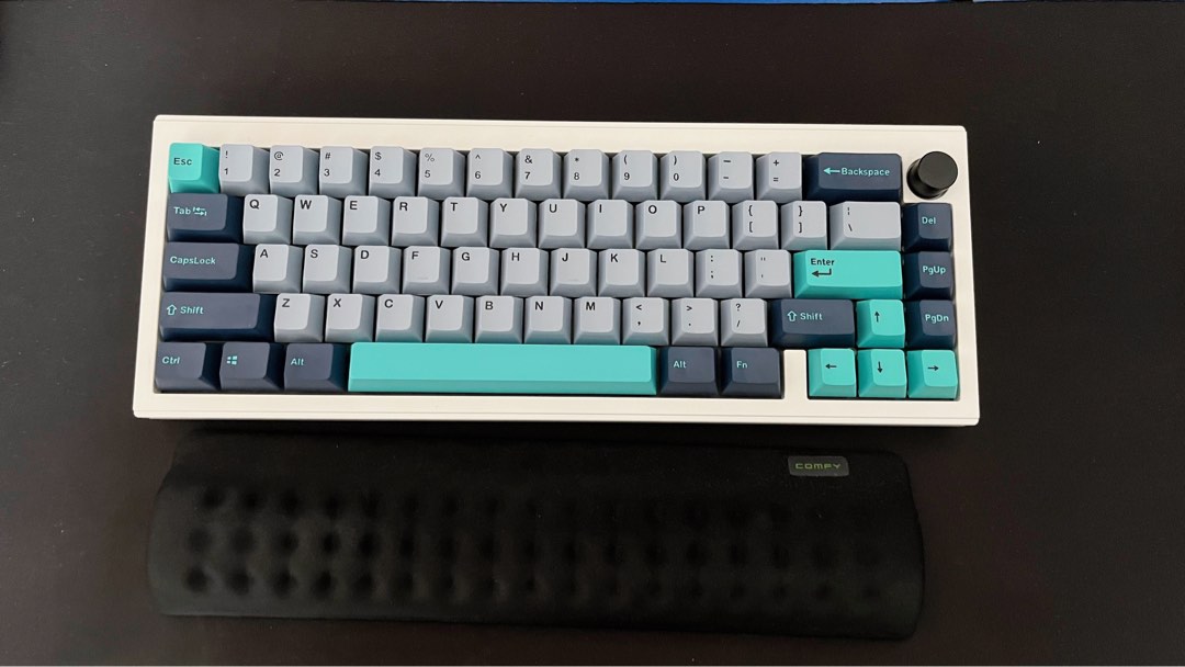 Fully modded 65% aluminum gasket mounted Custom Mechanical keyboard ...