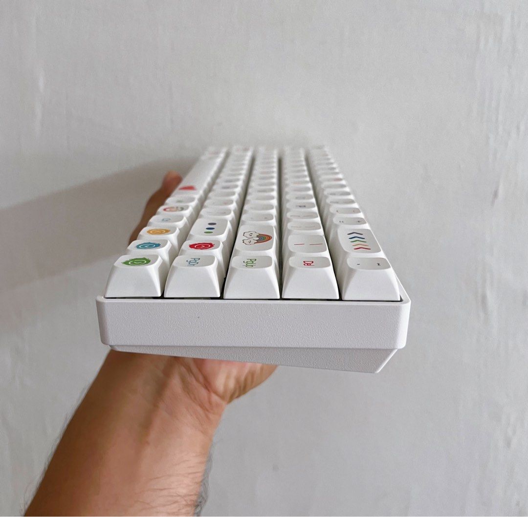 Fully modded 65% Custom Mechanical keyboard (full set) + freebie, Computers & Tech, Parts ...