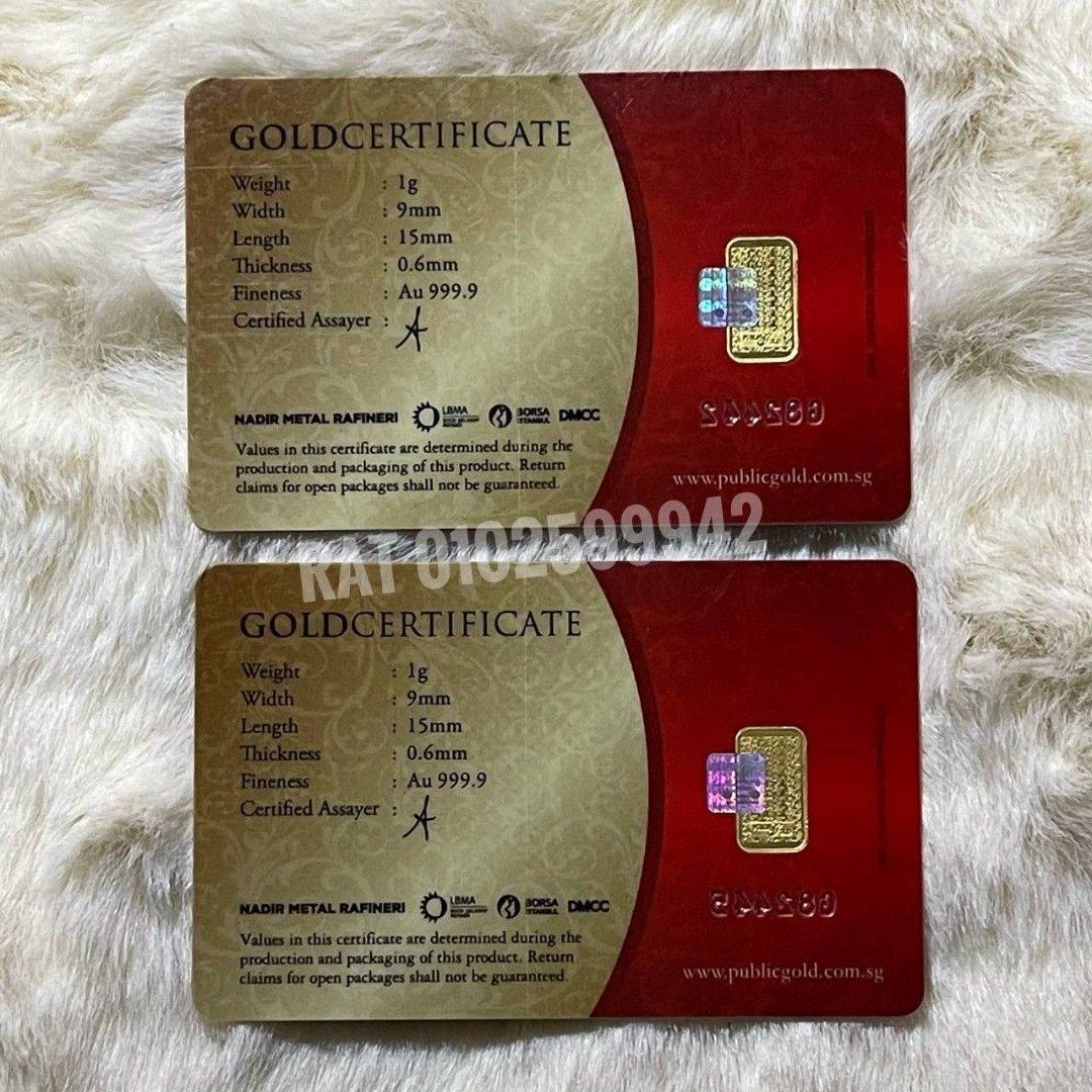 Gold bar public gold stop production, Hobbies & Toys, Collectibles ...