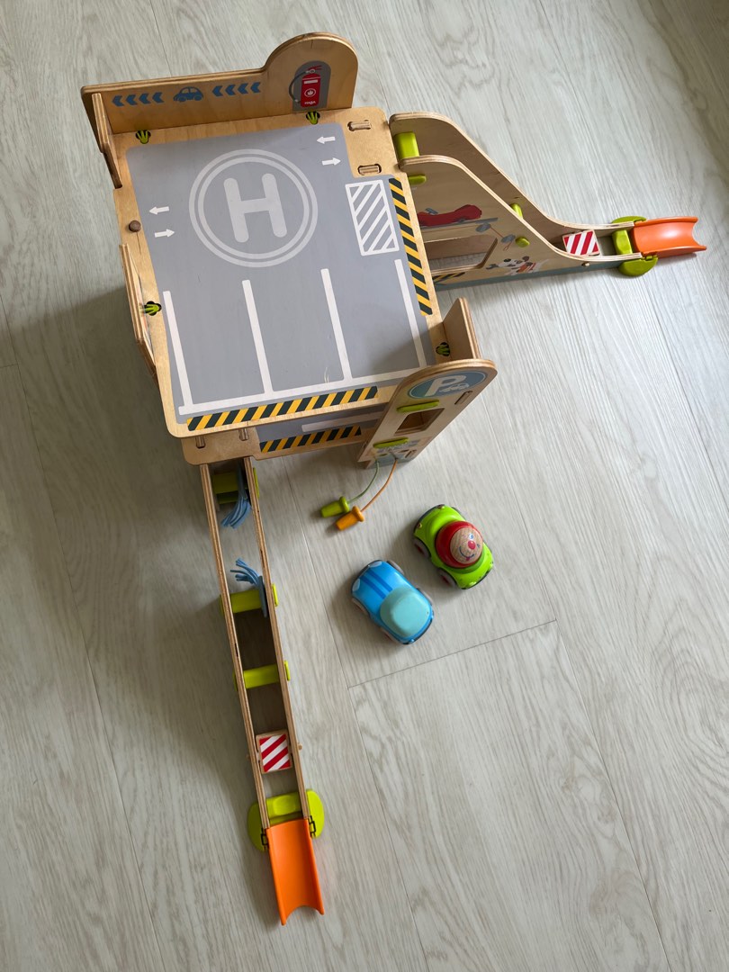 Haba kullerbü original play track parking garage, Hobbies & Toys, Toys ...