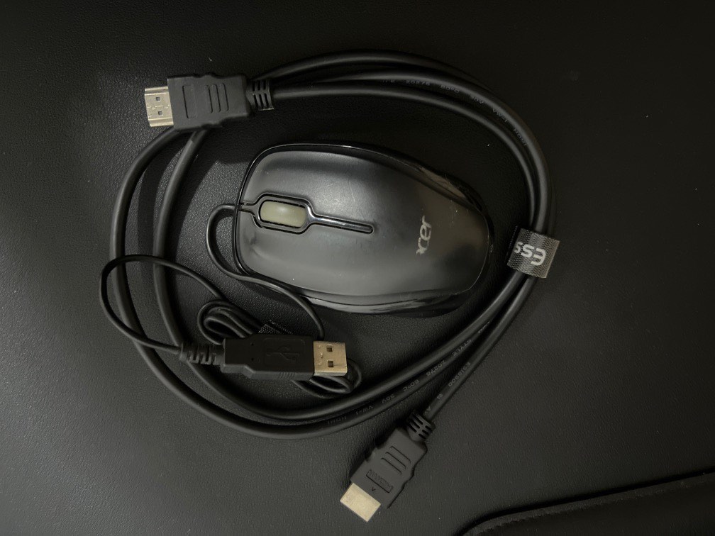 HDMI cable 1M with Acer mouse, Computers & Tech, Parts & Accessories ...