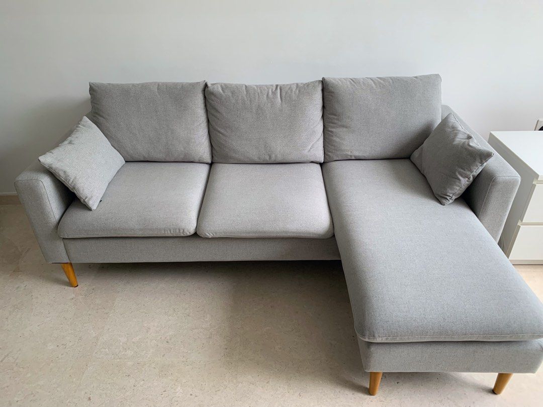Hipvan Alicia L-Shaped Couch, Furniture & Home Living, Furniture, Sofas ...