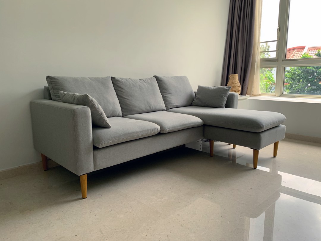 Hipvan Alicia L-Shaped Couch, Furniture & Home Living, Furniture, Sofas ...