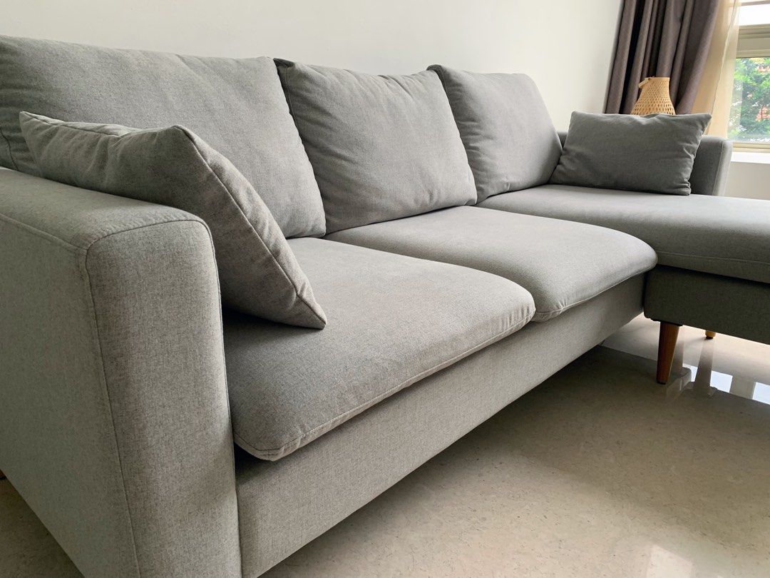Hipvan Alicia L-Shaped Couch, Furniture & Home Living, Furniture, Sofas ...