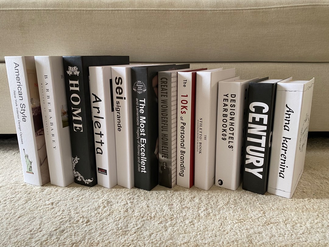 Home Styling Props - Fake Books x 12, Furniture & Home Living, Home ...
