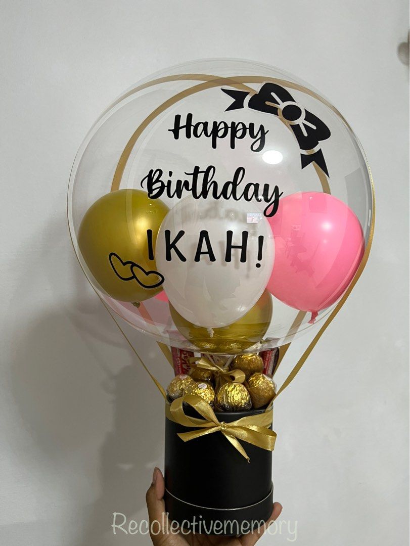 hot air balloon | balloon hamper | chocolate gift | surprise | birthday ...