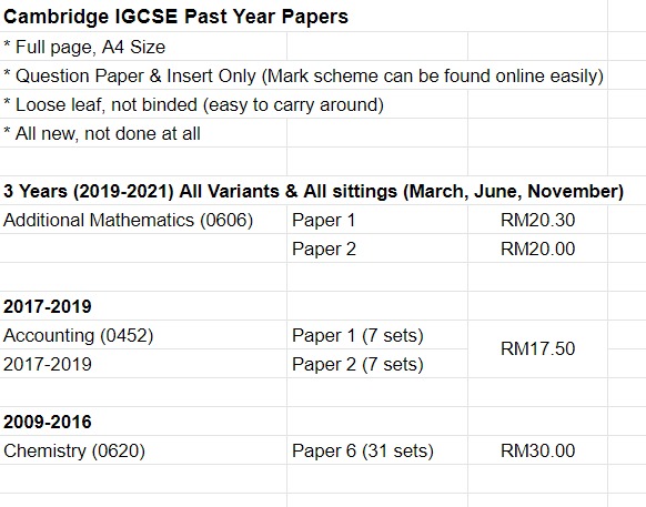IGCSE Past Year Papers, Hobbies & Toys, Books & Magazines, Textbooks on ...