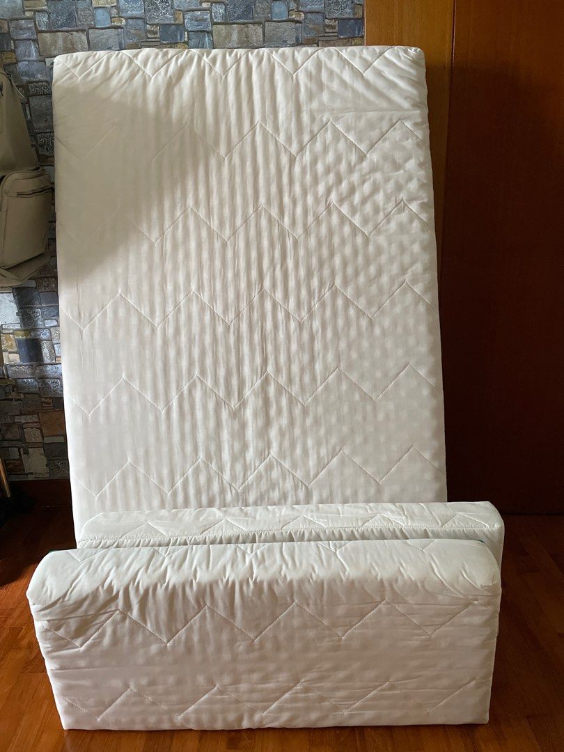 IKEA Minnen Adjustable Bed Frame + Mattress, Furniture & Home Living ...