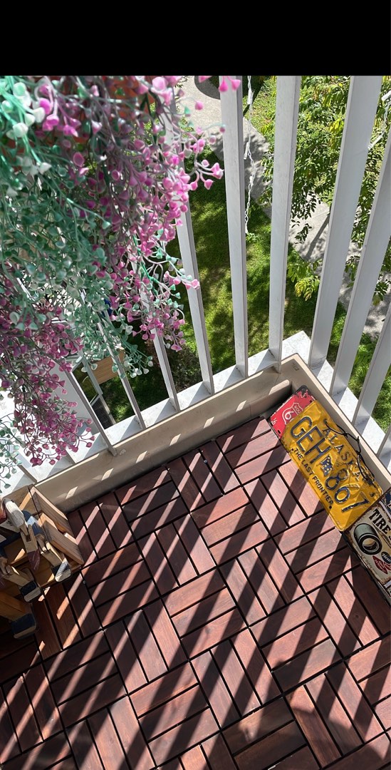 IKEA Runnen floor decking, Furniture & Home Living, Outdoor Furniture ...