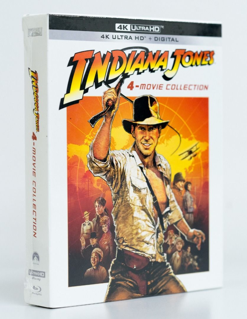 Indiana Jones: 4-Movie Collection 4K Blu-ray, Hobbies & Toys, Music ...