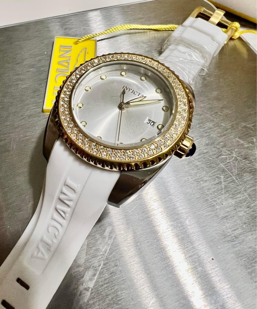 Invicta White-Brand New, Women's Fashion, Watches & Accessories ...