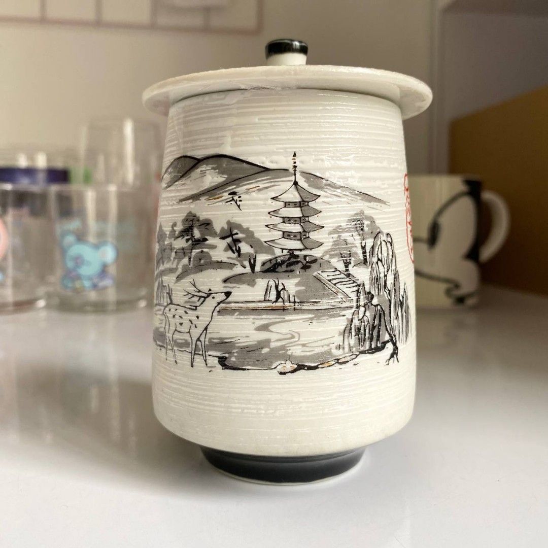 Japanese style mug with lit, Furniture & Home Living, Kitchenware ...