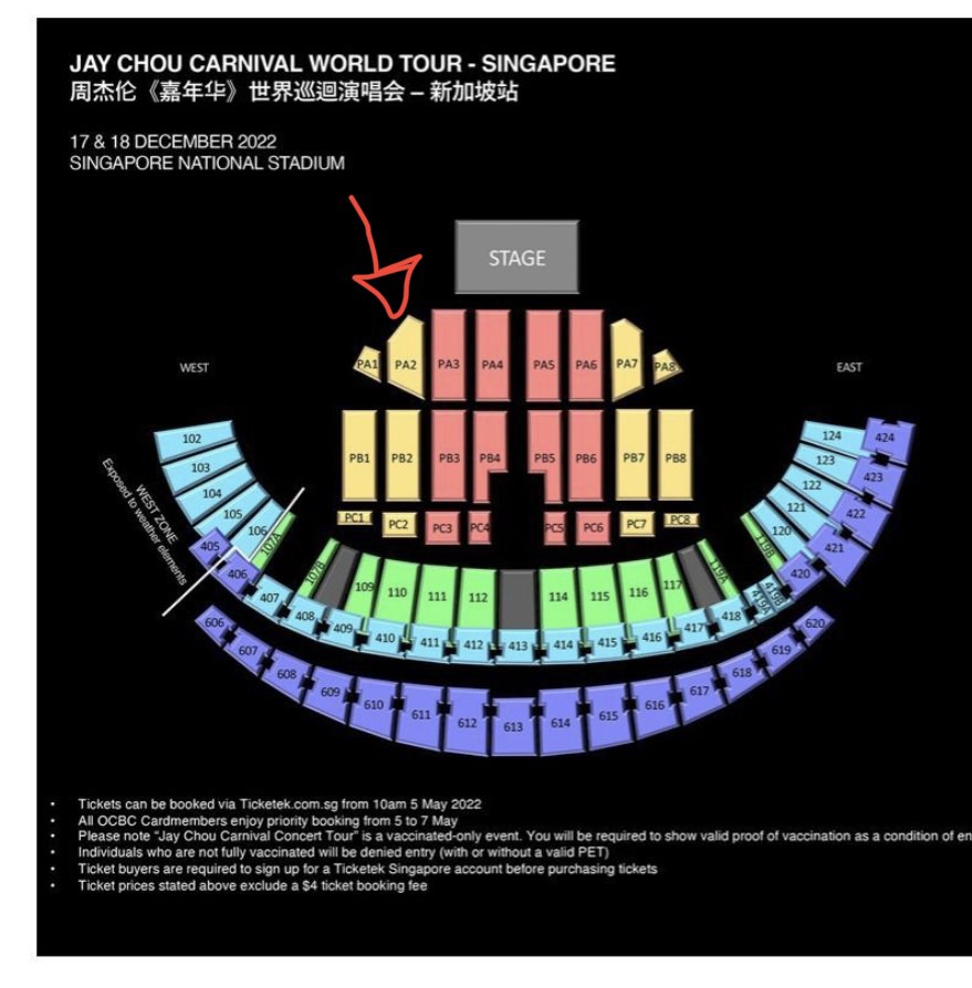 Jay Chou Concert Ticket Cat 2 (have 2), Tickets & Vouchers, Event ...