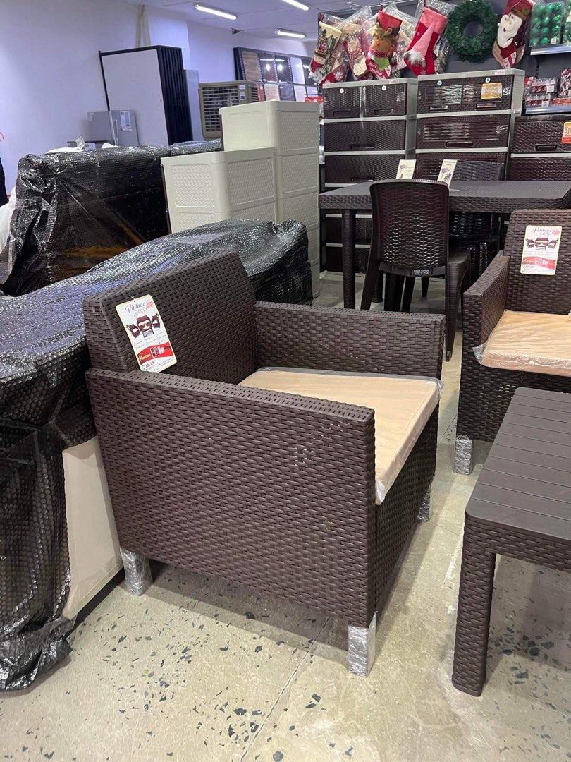 Jolly Outdoor Rattan Sofa Set, Furniture & Home Living, Outdoor ...