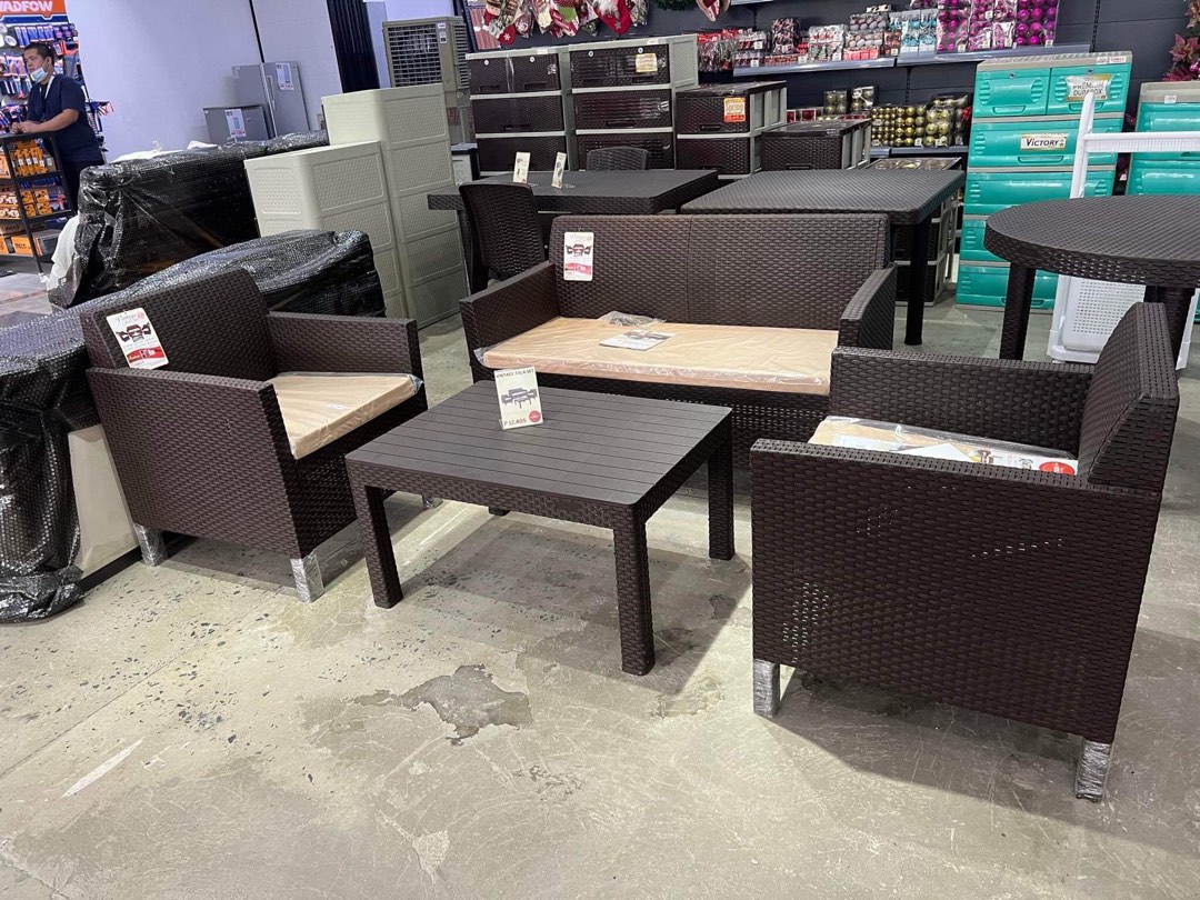 Jolly Outdoor Rattan Sofa Set, Furniture & Home Living, Outdoor ...