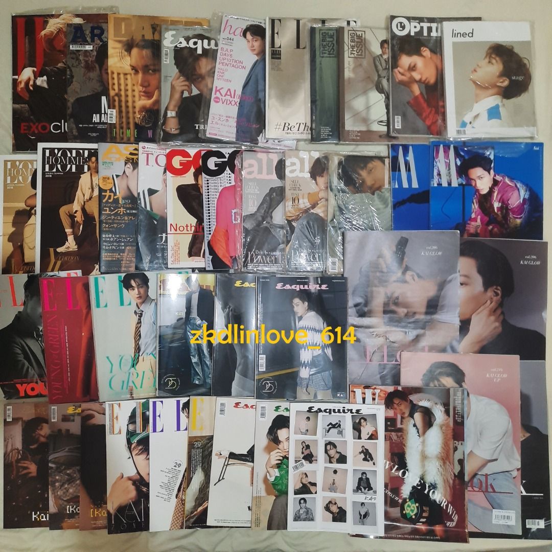EXO KAI Magazine Collection (50 magazines), Hobbies & Toys, Memorabilia ...