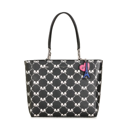 Karl Lagerfeld Paris Adele Tote Bag Signature Print (Black and White), Luxury, Bags & Wallets on ...