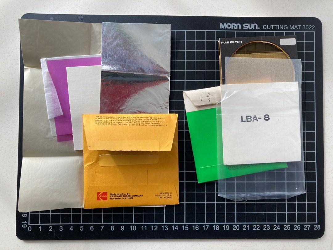 Kodak and Fujifilm color Gel Filters (color compensating/wratten ...
