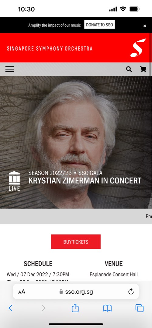 Krystian Zimerman in Concert- 3 premier box tickets, Tickets & Vouchers ...