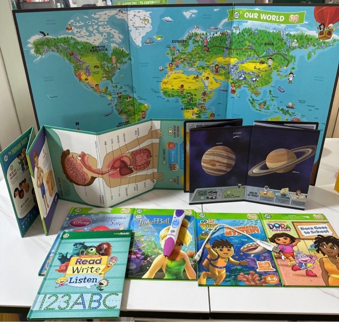 Leapfrog LeapReader books and reading Pen, Hobbies & Toys, Books ...