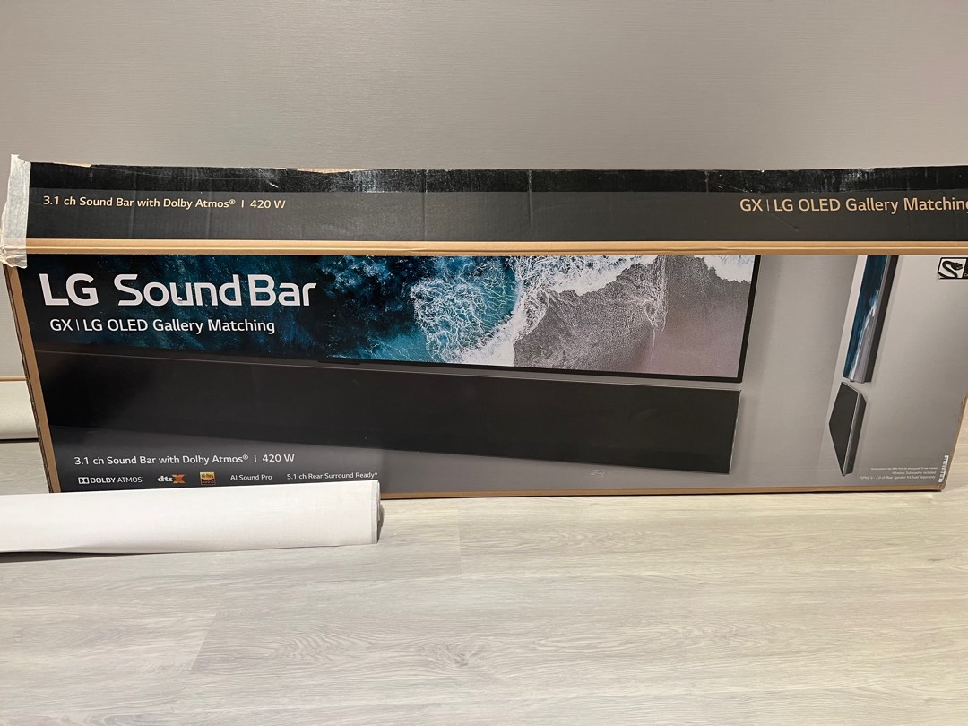 LG GX Soundbar, 音響器材, Soundbar、揚聲器、藍牙喇叭、耳擴 - Carousell
